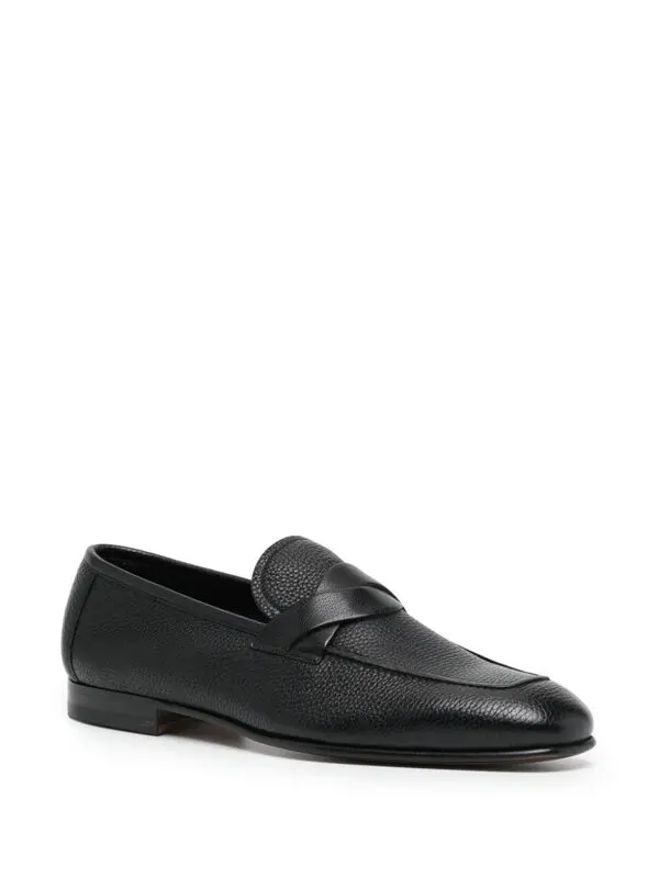 TOM FORD Sean Twist-detail Leather Loafers