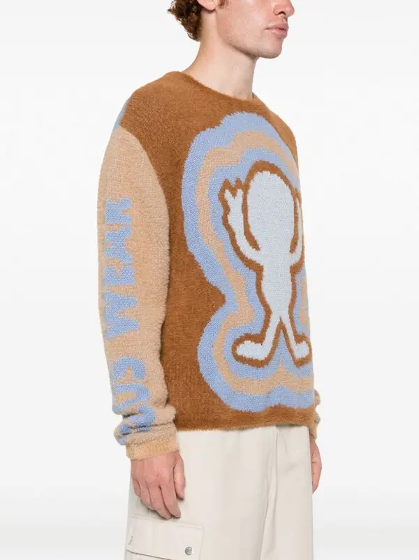Gcds Wirdo Win Hairy Jacquard Jumper