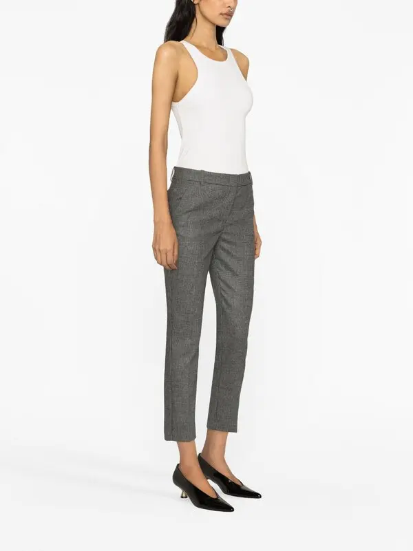 Pinko Bello Checkered Slim-fit Trousers