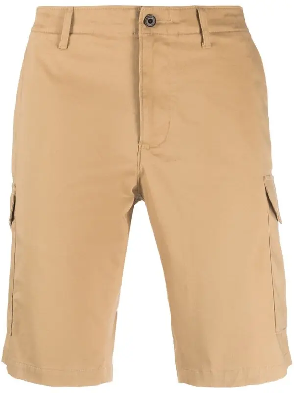 Tommy Hilfiger Harlem Logo-embroidered Cargo Shorts - Neutrals