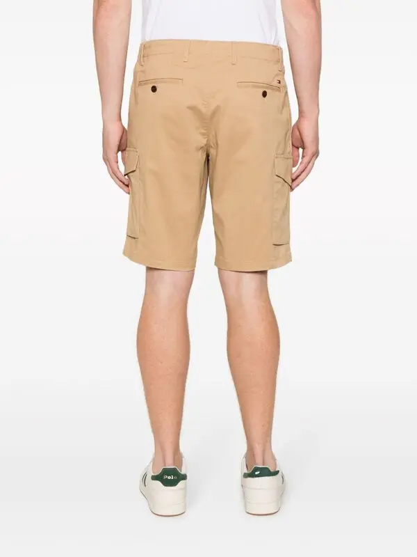 Tommy Hilfiger Harlem Logo-embroidered Cargo Shorts - Neutrals