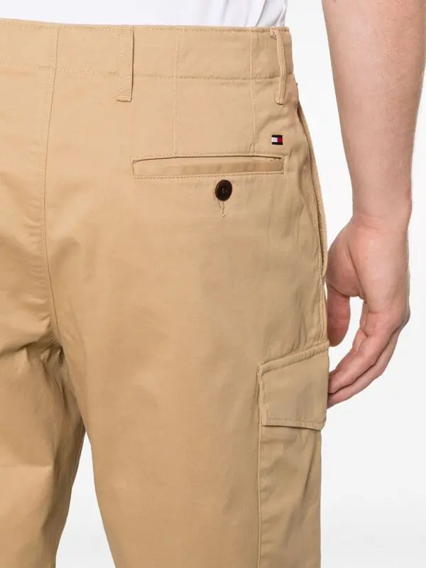 Tommy Hilfiger Harlem Logo-embroidered Cargo Shorts - Neutrals