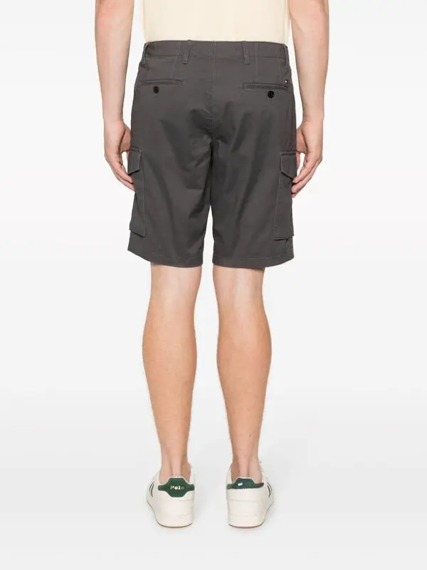 Tommy Hilfiger Harlem Logo-embroidered Cargo Shorts - Grey