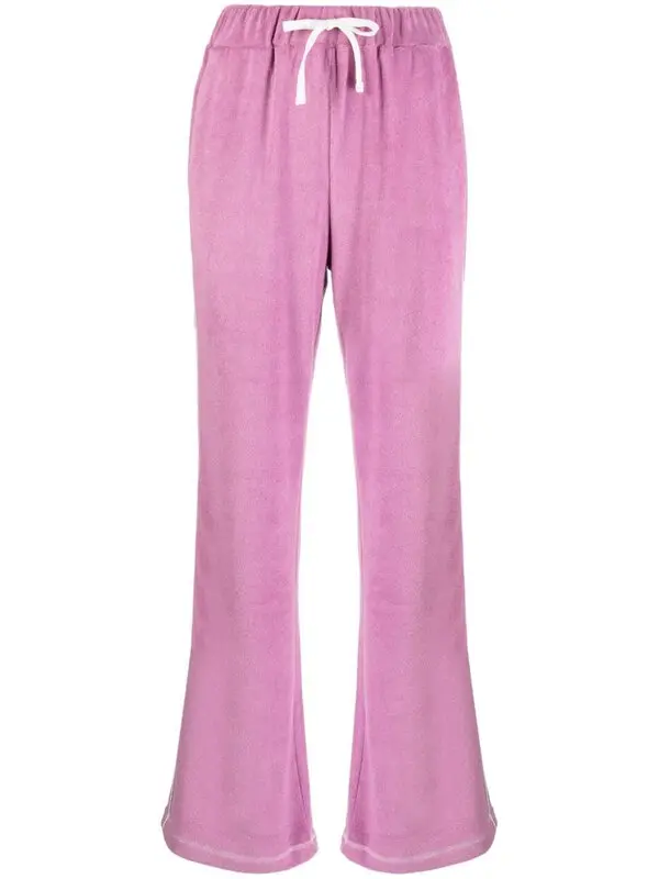 TOUT A COUP Stripe-trim Flared Trousers
