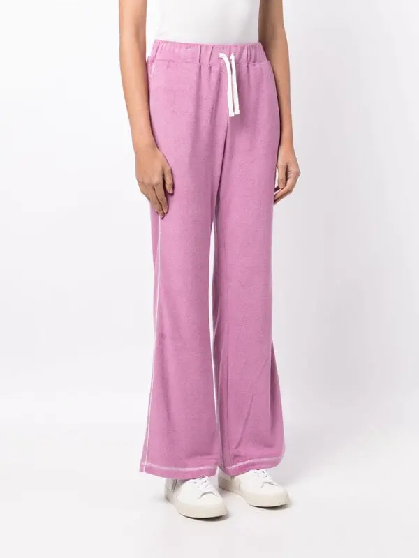TOUT A COUP Stripe-trim Flared Trousers