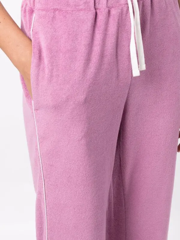 TOUT A COUP Stripe-trim Flared Trousers