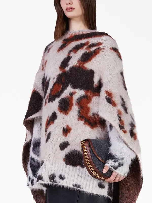 Stella McCartney Appaloosa Pony Jacquard Cape Jumper