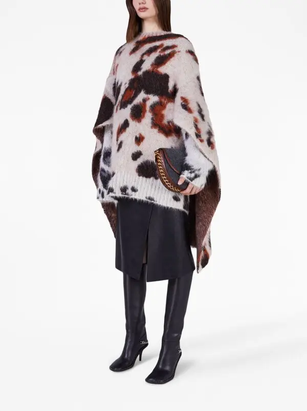 Stella McCartney Appaloosa Pony Jacquard Cape Jumper
