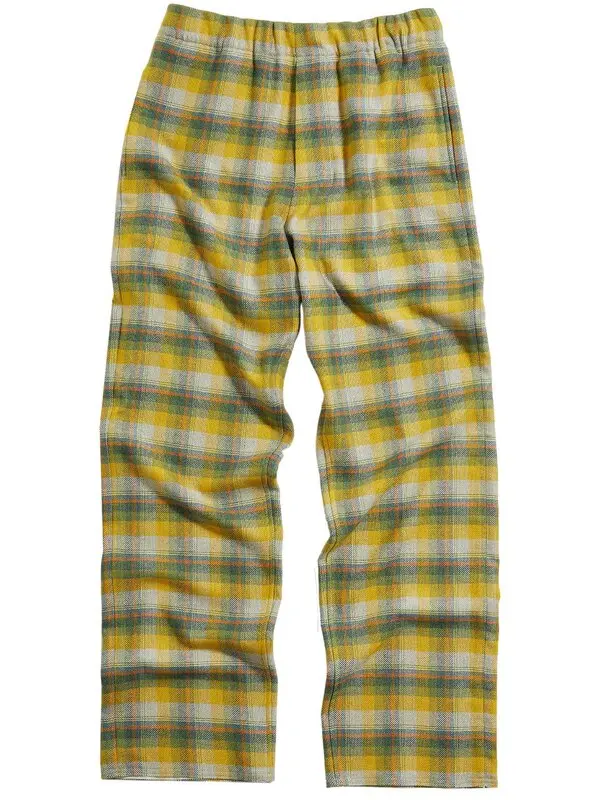 Zegna X The Elder Statesman Silk-cashmere Track Pants - Yellow