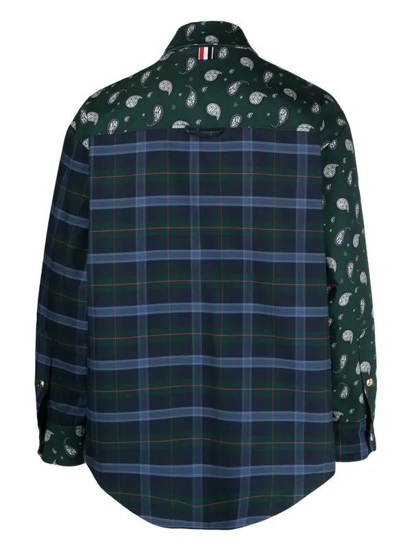 Thom Browne Oversize Mix-printed Shirt Jacket