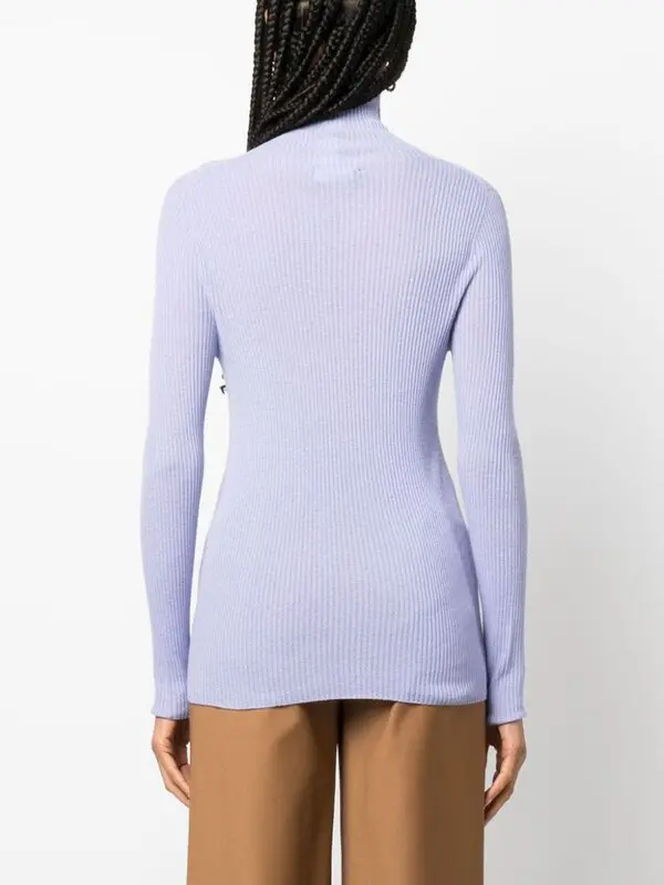 Fabiana Filippi Roll-neck Long-sleeve Jumper - Purple
