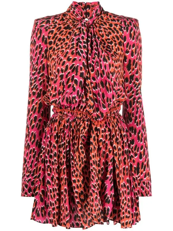 Zadig&Voltaire Animal-print Silk Minidress