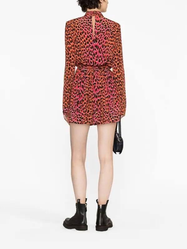 Zadig&Voltaire Animal-print Silk Minidress
