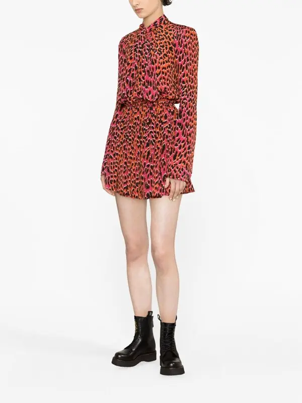 Zadig&Voltaire Animal-print Silk Minidress