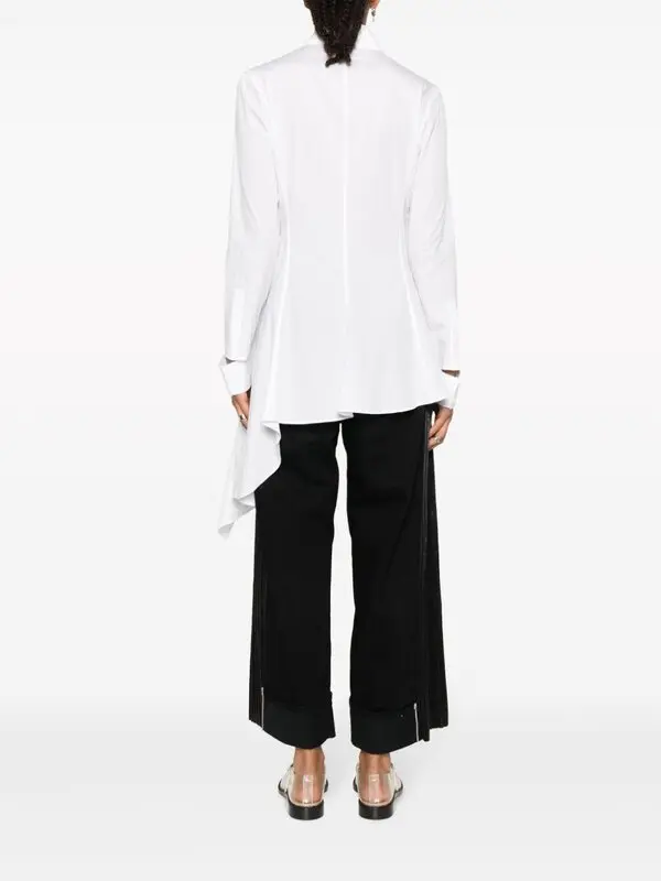 Yohji Yamamoto Asymmetric Cotton Shirt - White