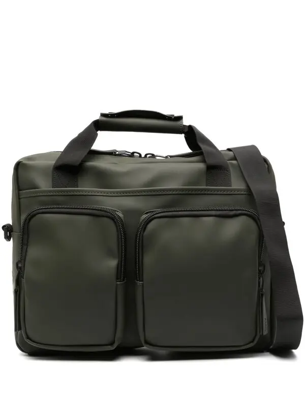 Rains Texel Tech Logo-detail Laptop Bag - Green