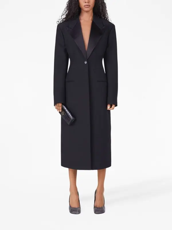 Stella McCartney Single-breasted Wool Corset Coat