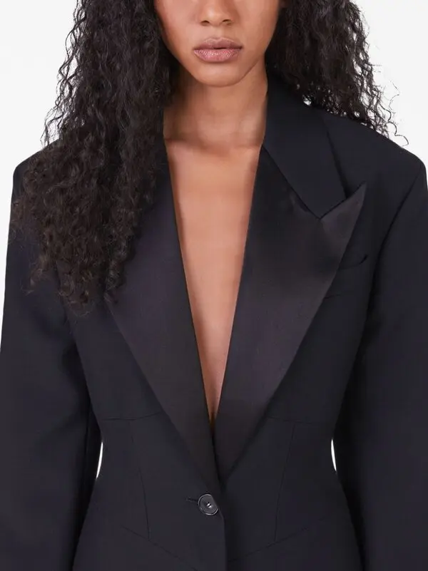 Stella McCartney Single-breasted Wool Corset Coat