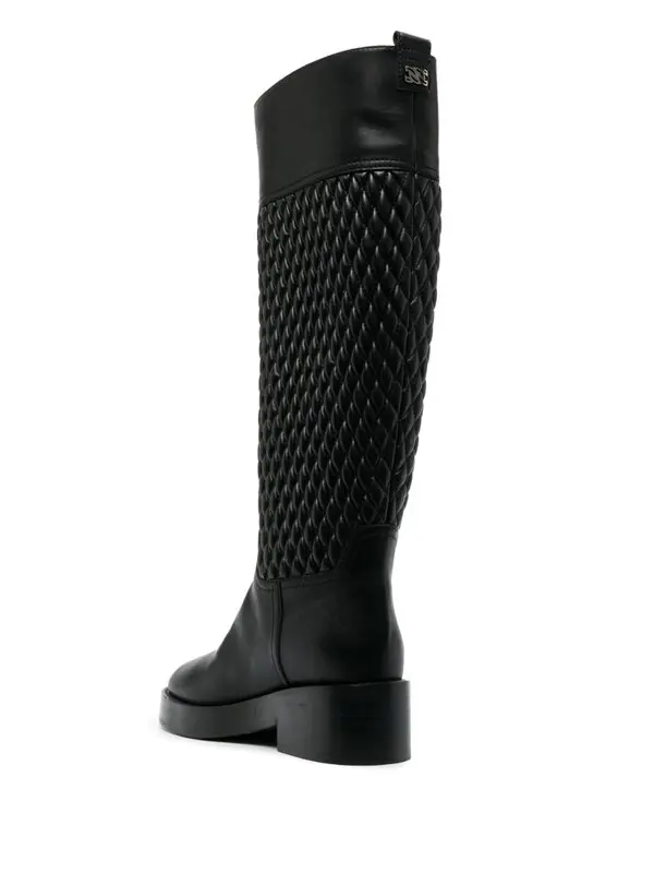 Casadei Dome Quilted Riding Boots