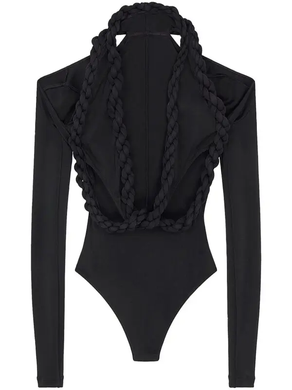 Stella McCartney Cut-out Braided Bodysuit