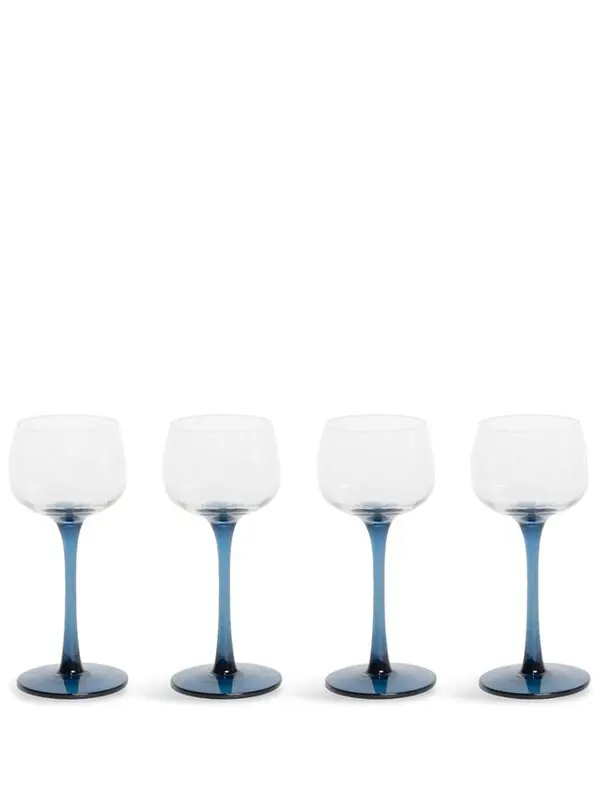 BITOSSI HOME Diseguale Transparent-design Goblets - Blue