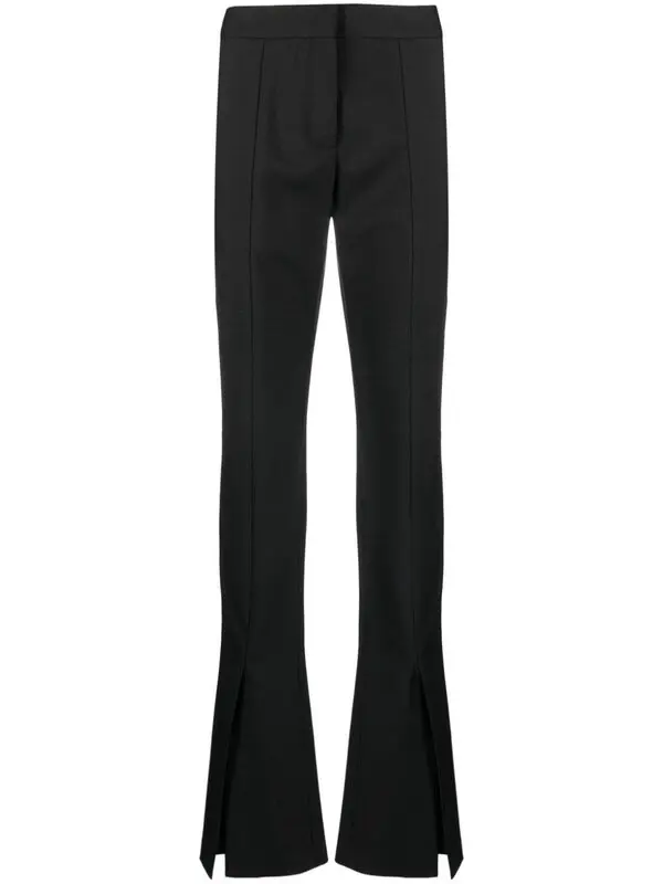 Off-White Tech Drill Flared Trousers - Black