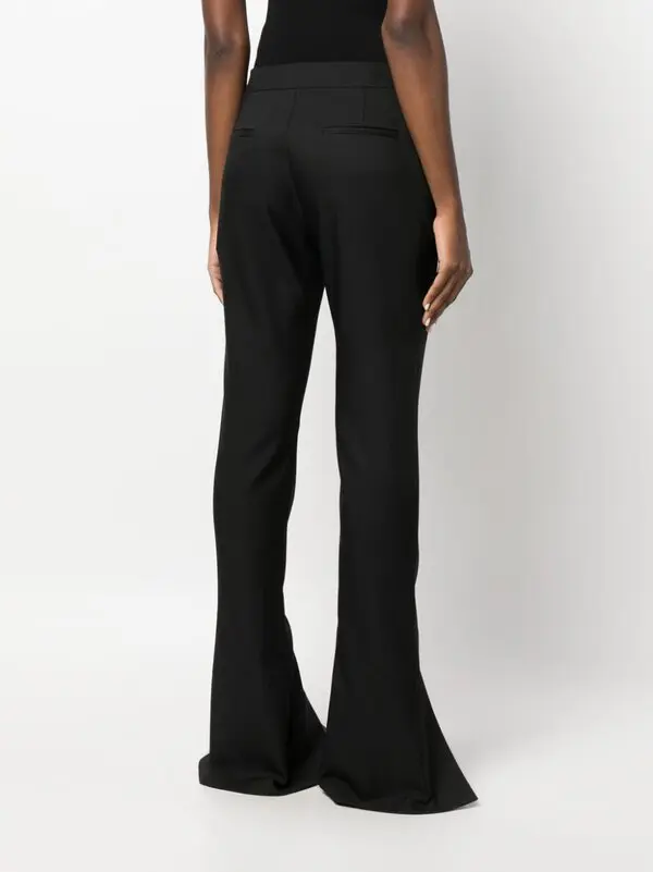 Off-White Tech Drill Flared Trousers - Black