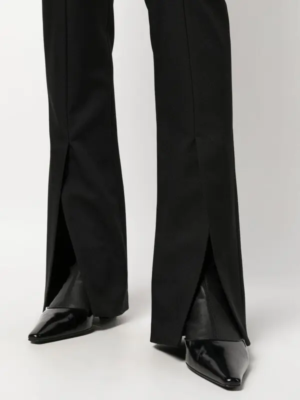 Off-White Tech Drill Flared Trousers - Black