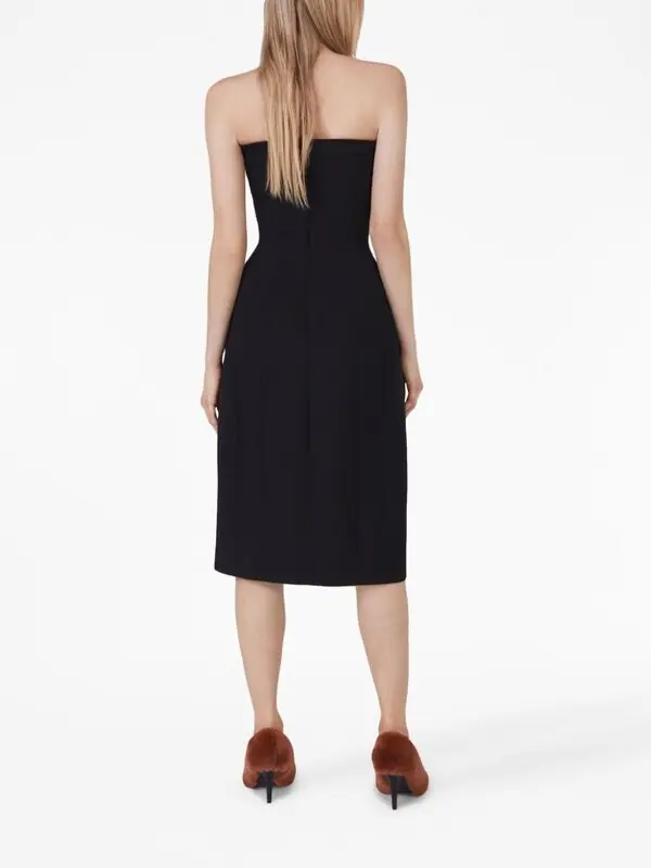 Stella McCartney Double-breasted Bustier Midi Dress
