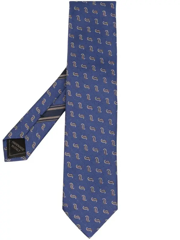 Brioni Paisley-pattern Silk Tie