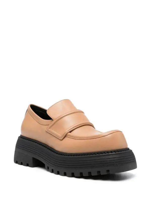 3JUIN 65mm Chunky Leather Loafers