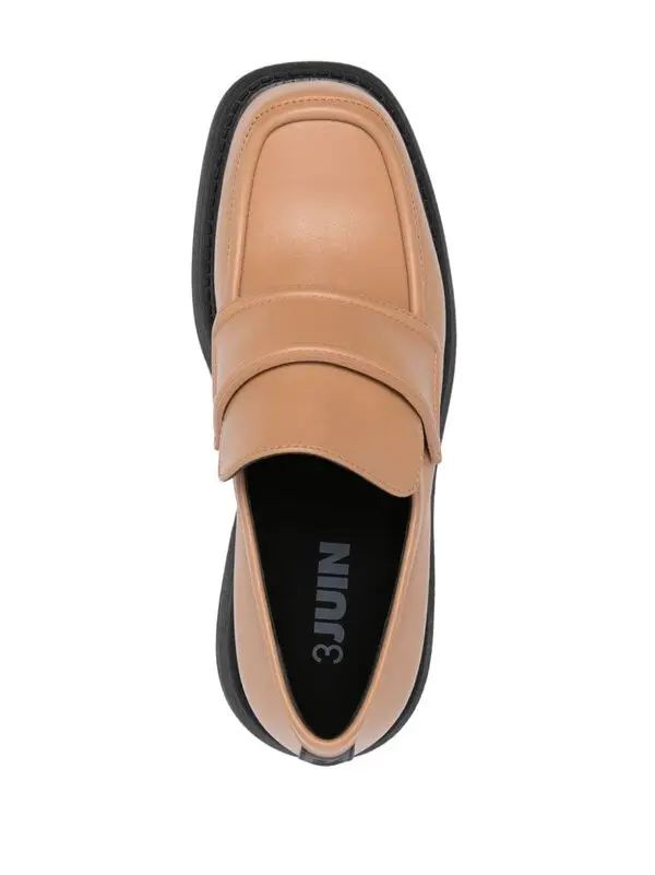3JUIN 65mm Chunky Leather Loafers