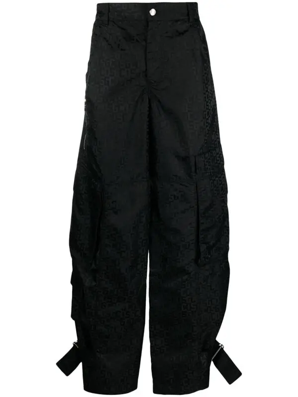 Gcds Monogram Ultracargo Wide-leg Trousers