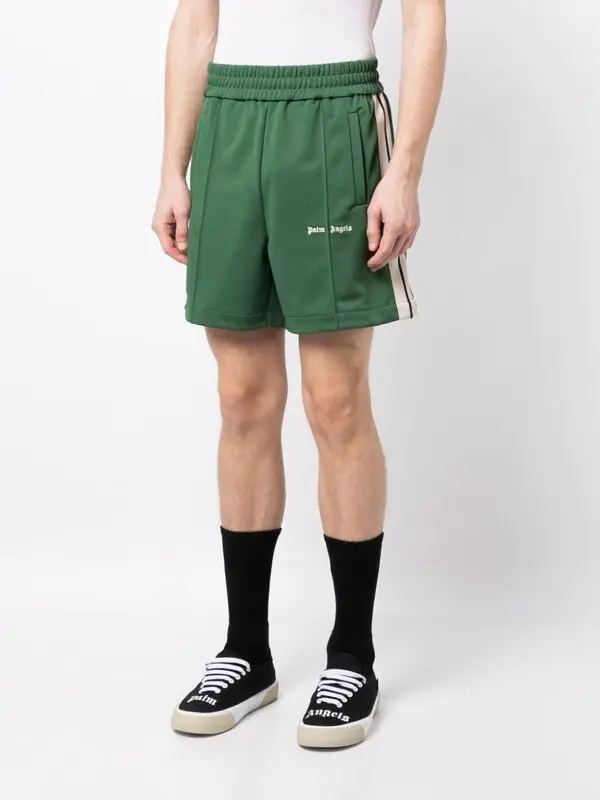 Palm Angels New Classic Embroidered Track Shorts