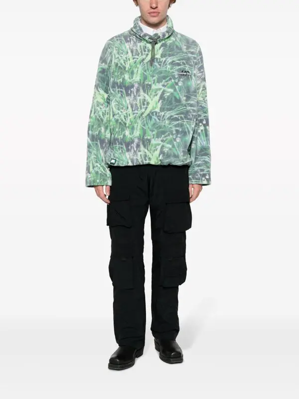 Martine Rose Logo-patch Cotton Cargo Trousers