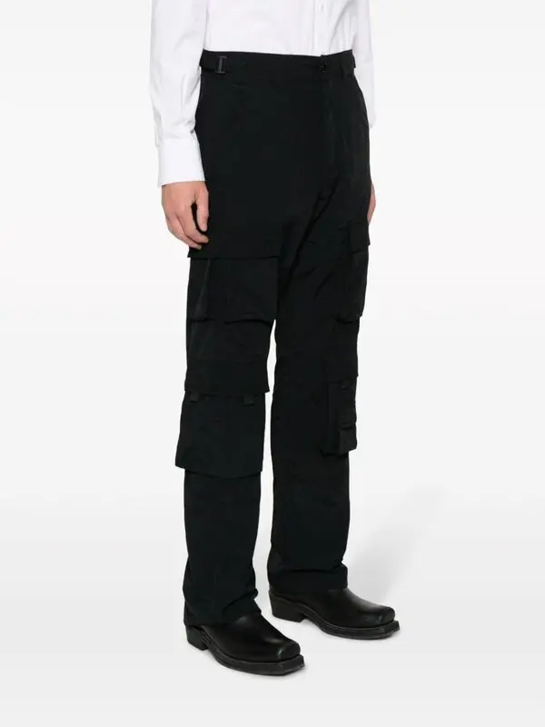 Martine Rose Logo-patch Cotton Cargo Trousers