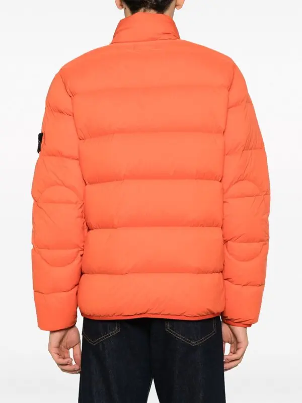 Stone Island Quilted Down Jacket - Orange