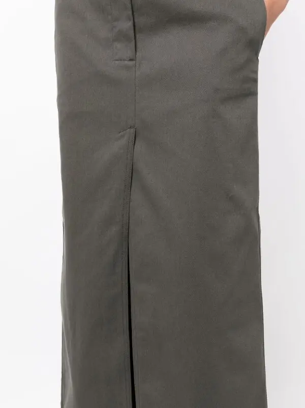 SA SU PHI Belted Cotton Straight Skirt