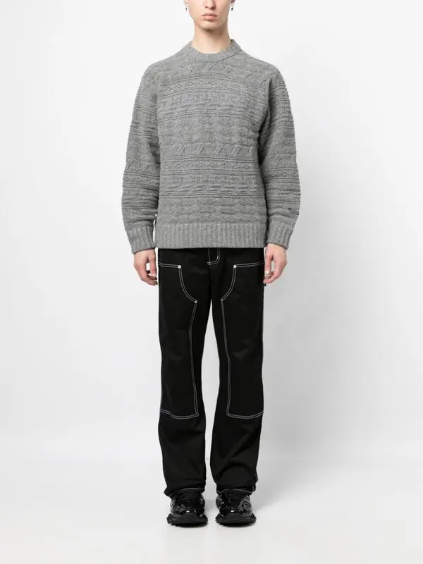 ADER ERROR Logo-patch Chunky-knit Jumper