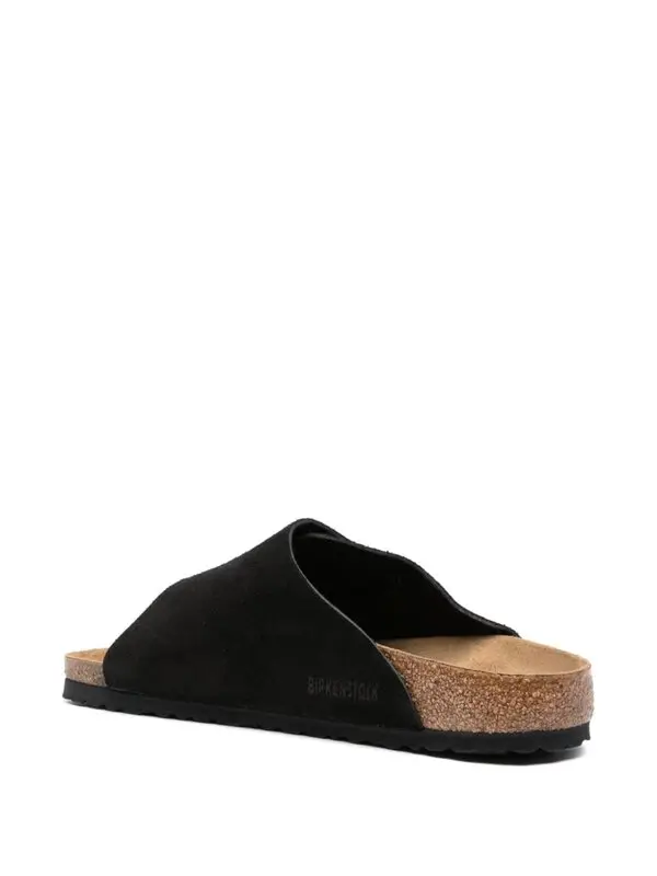 BIRKENSTOCK Zürich Suede Sandals - Black