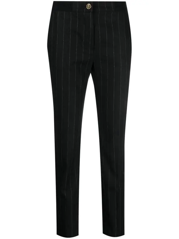 Versace Pinstripe Slim-cut Trousers