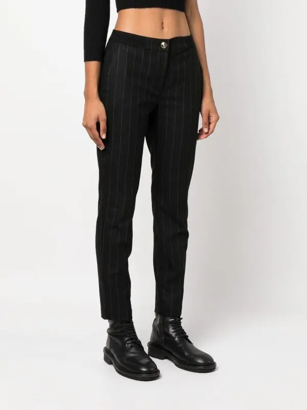 Versace Pinstripe Slim-cut Trousers
