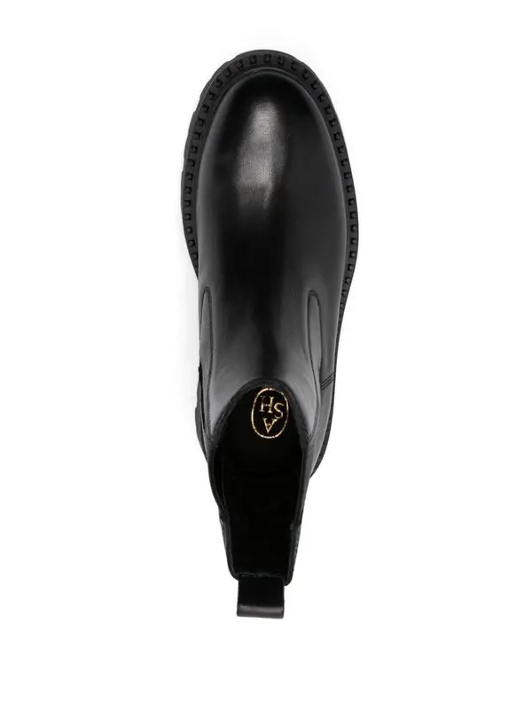 Ash Elasticated-panels Ankle-length Leather Boots