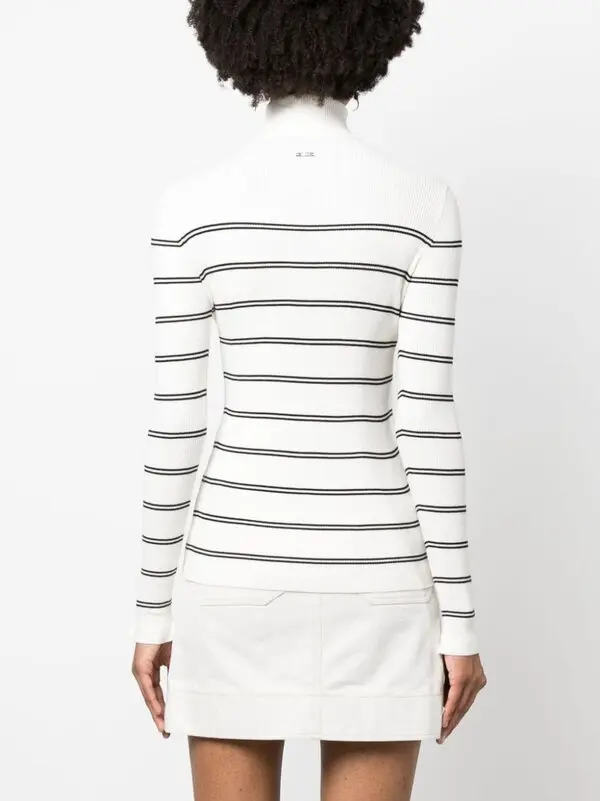 Liu Jo Striped Ribbed-knit Jumper