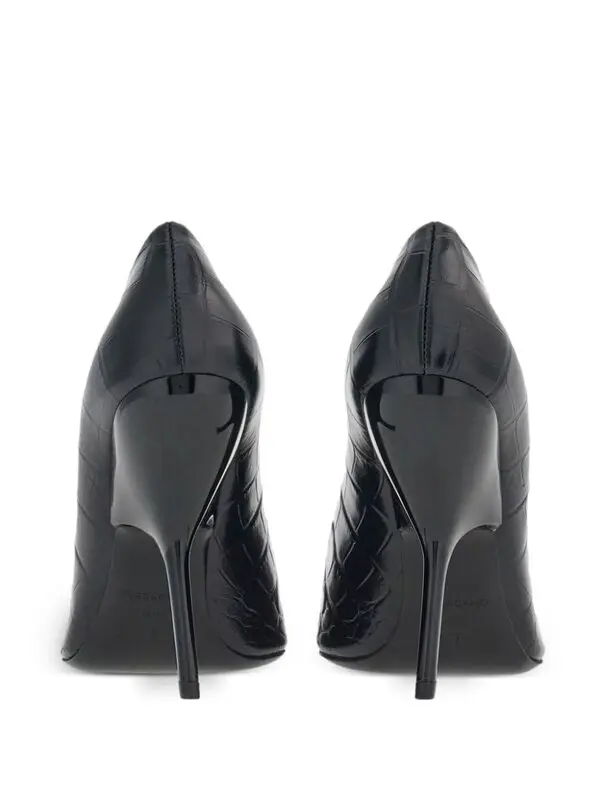 FERRAGAMO Eva 105mm Crocodile-embossed Pumps - Black