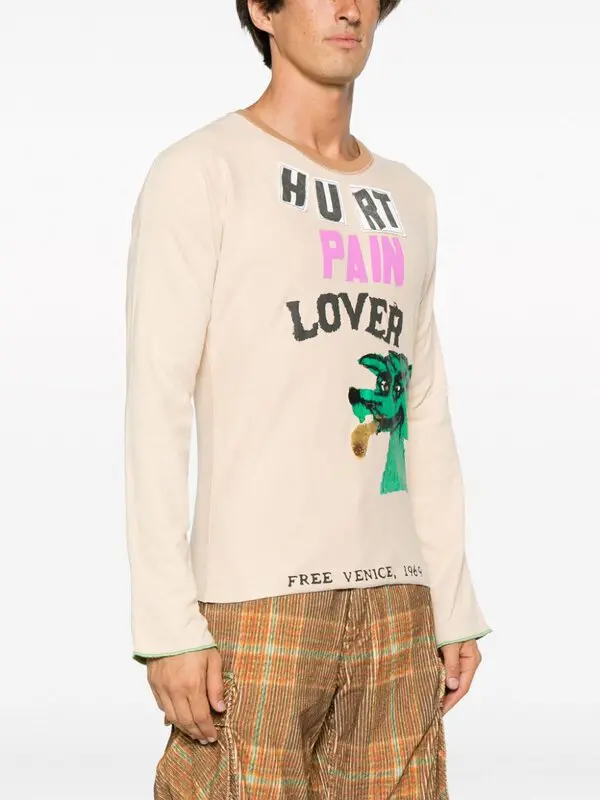 ERL Slogan-print Long-sleeve T-shirt
