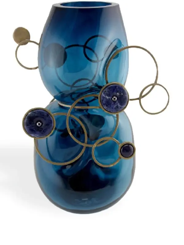 VANESSA MITRANI Fairground Glass Vase - Blue