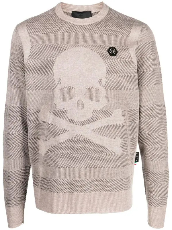 Philipp Plein Skull & Bones Wool-blend Jumper