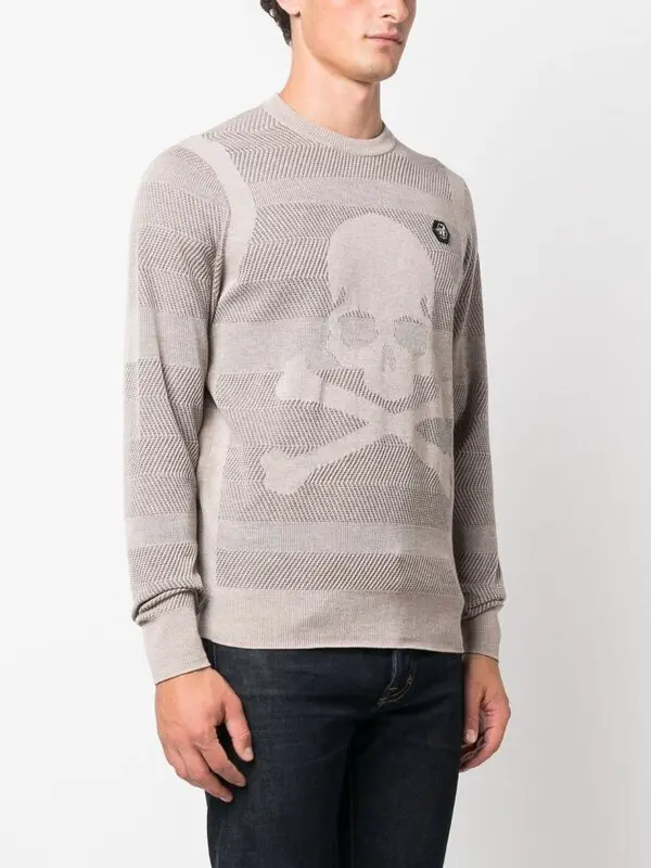 Philipp Plein Skull & Bones Wool-blend Jumper