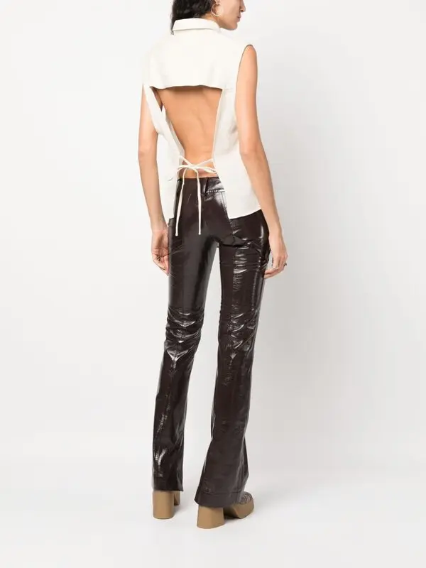 Buy Eckhaus Latta Open-back Sleeveless Shirt - Neutrals At 24% Off